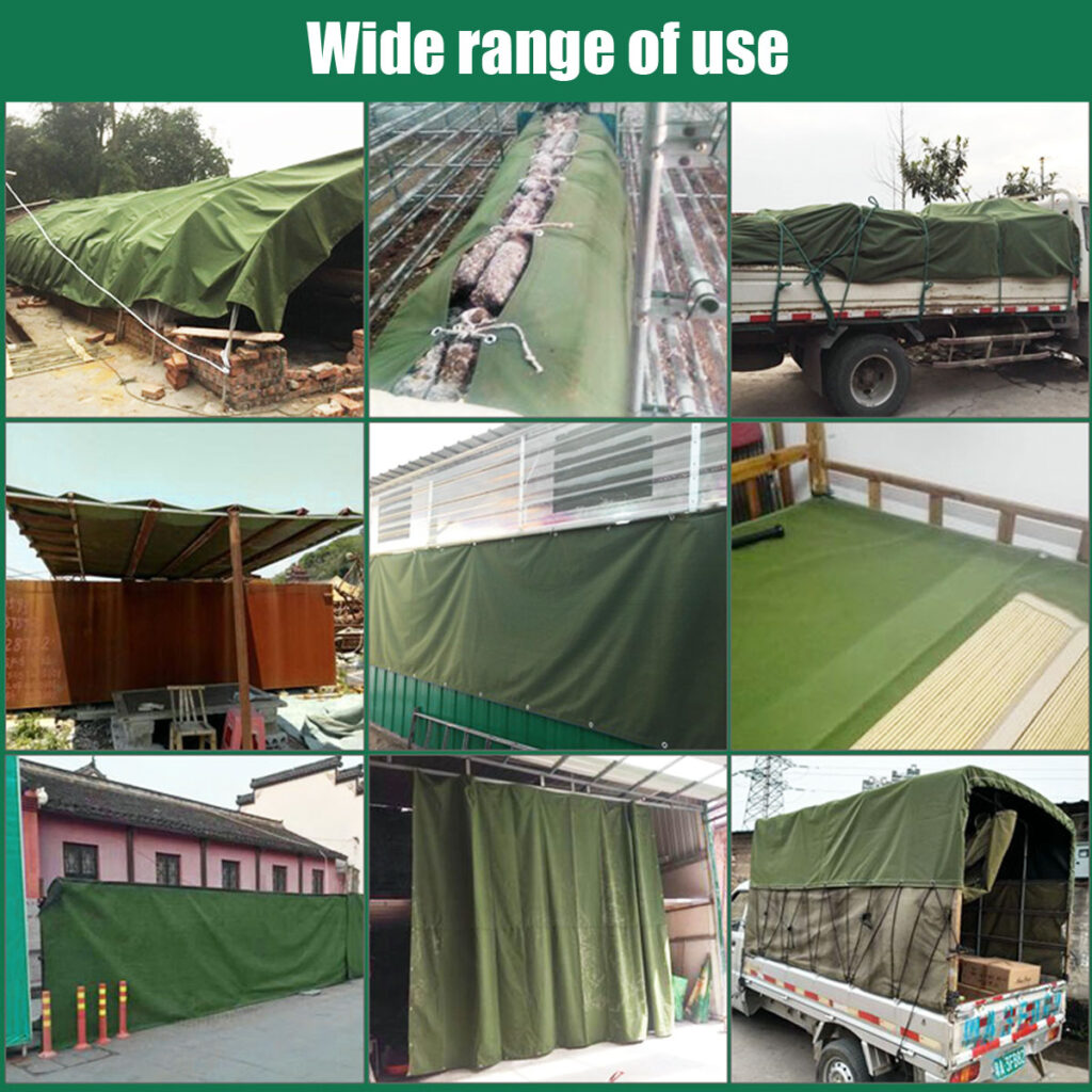 Heavy duty Army Green Color Tarp Waterproof Dustproof Boat Truck Cover ...